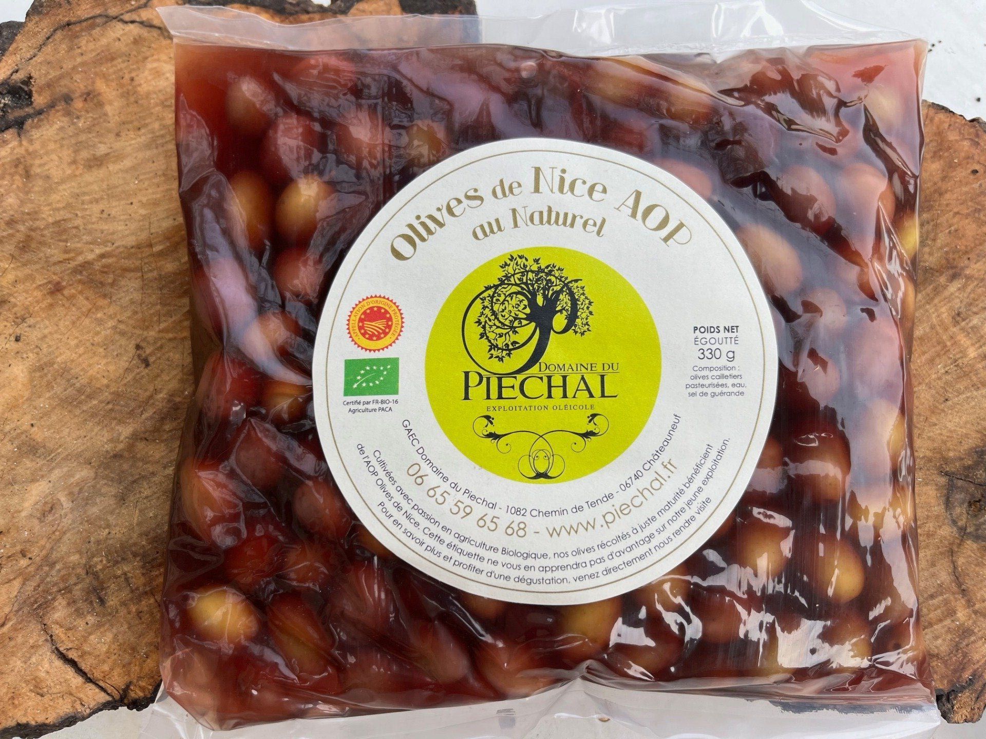 AOP Olives de Nice en sachet 330 g - Piechal